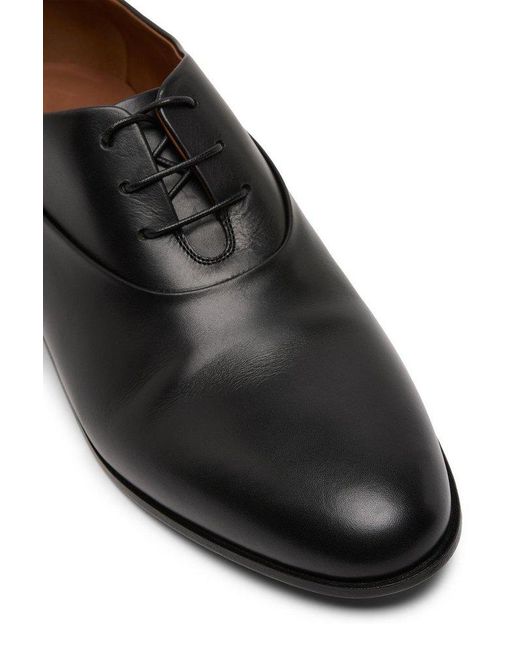 Marsèll Almond Toe Lace-up Derby Shoes in Black for Men | Lyst