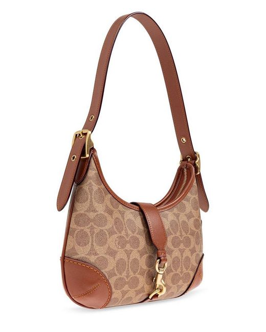 COACH Hamptons Hobo Bag in Brown | Lyst