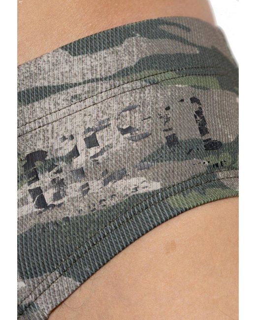 DIESEL Alfie-Utlt Camouflage Pattern Swimming Trunks in Gray for Men | Lyst