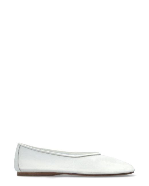 Forte Forte Simple Ballet Flats in White | Lyst