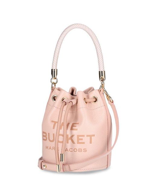 Marc Jacobs Rose Leather Bucket Bag in Pink | Lyst