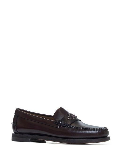 Sebago Classic Dan Eye Slip-On Loafers in Black | Lyst