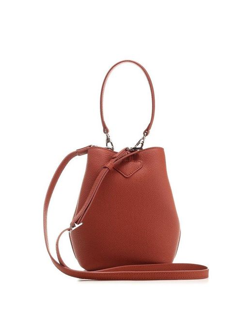 Longchamp Le Roseau Essential Xs Bucket Bag in Red | Lyst