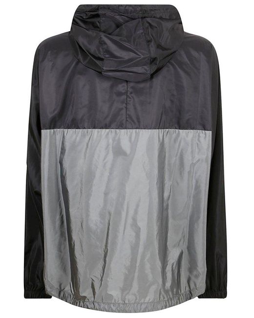Prada Triangle-Logo Zipped Jacket in Black for Men | Lyst