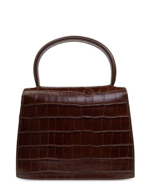 By Malene Birger Ramil Logo Patch Shoulder Bag in Brown | Lyst