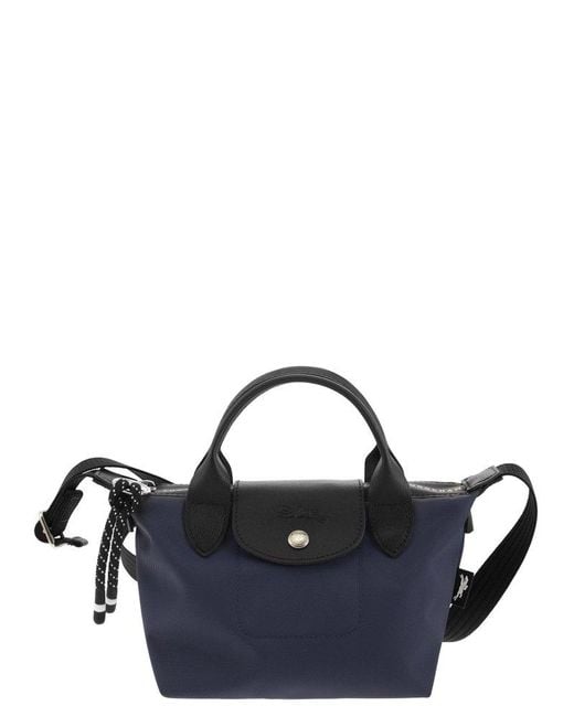 Longchamp Le Pliage Energy Xs Top Handle Bag in Blue | Lyst