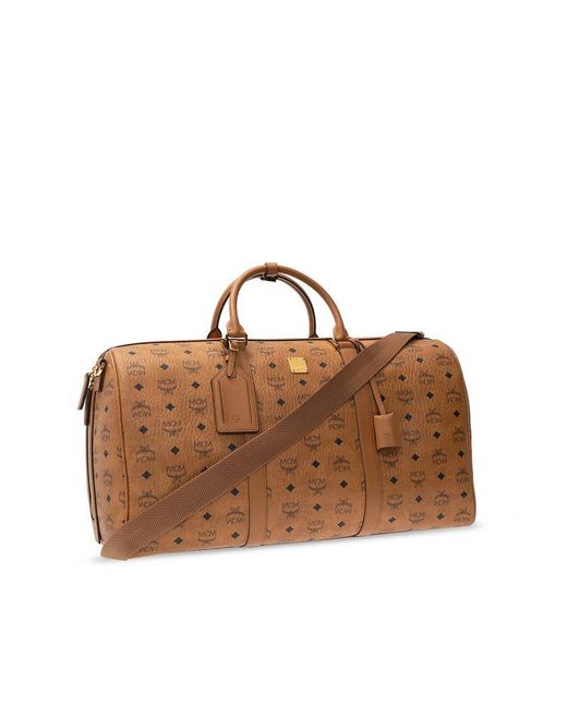 MCM Handbag With Logo in Brown for Men | Lyst