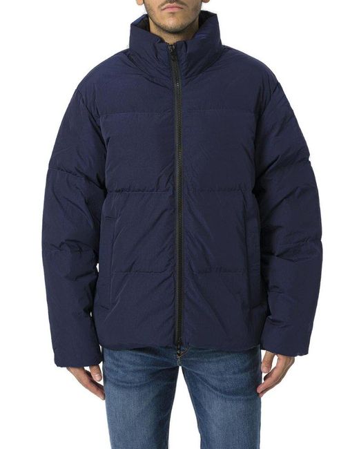 DIESEL W-raveel Straight Hem Zip-up Jacket in Blue for Men | Lyst