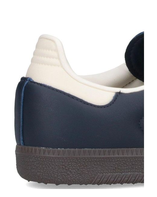 adidas Originals Samba Og Suede-trimmed Leather Sneakers in Blue for ...
