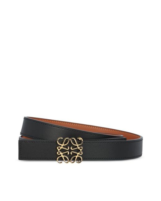 Loewe Logo Buckled Reversible Belt in Brown | Lyst