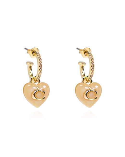 COACH Earrings With Pendant in Metallic Lyst Canada