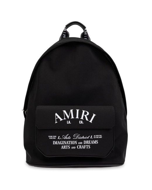 Amiri Backpack With Logo in Black for Men | Lyst