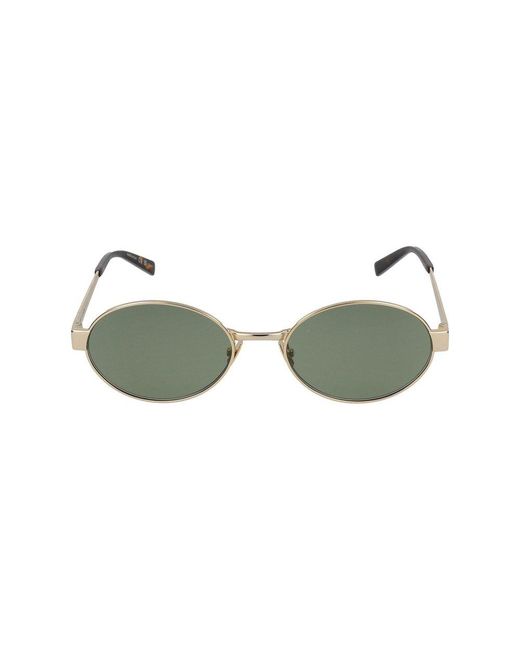Saint Laurent Sunglasses in Green | Lyst UK