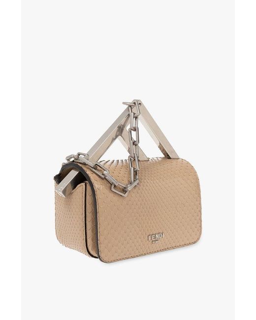 Fendi 'f Nano' Handbag in Natural | Lyst