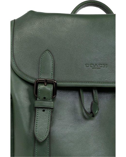 COACH Hitch Backpack in Green for Men | Lyst
