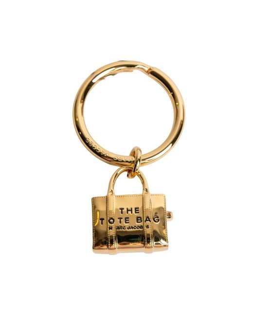 Marc Jacobs The Mini Icon Tote Bag Key Ring in Metallic | Lyst
