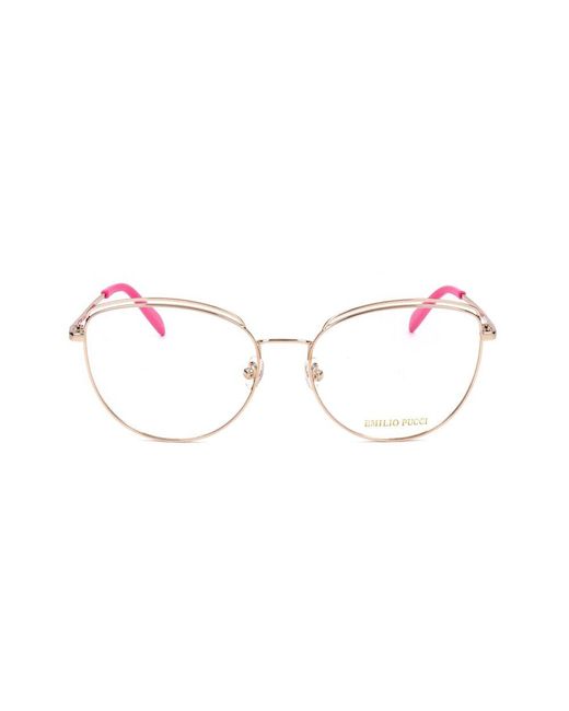 Emilio Pucci Cat Eye Frame Glasses in Black | Lyst UK