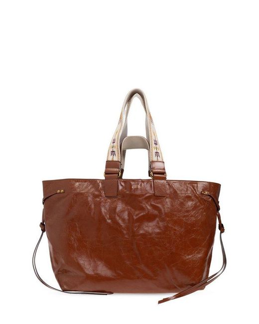 Isabel Marant Wardy Tote Bag in Brown | Lyst