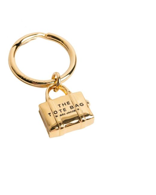Marc Jacobs The Mini Icon Tote Bag Key Ring in Metallic | Lyst