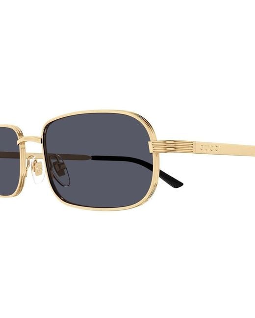 Gucci Rectangular Frame Sunglasses for Men | Lyst