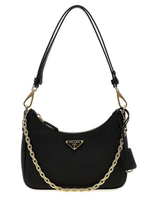 Prada Re-Edition Mini Handbag in Black | Lyst