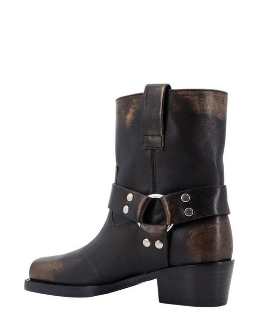 Paris Texas Roxy Square Toe Ankle Boots in Black | Lyst