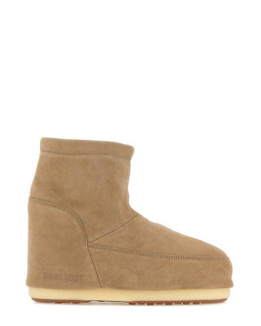 Moon Boot Low Ankle Boots in Brown | Lyst