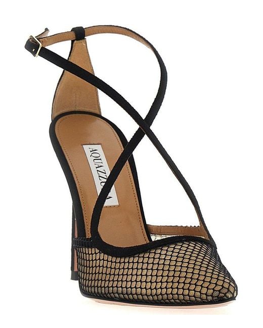 Aquazzura Wicked Mesh Pumps in Black | Lyst UK