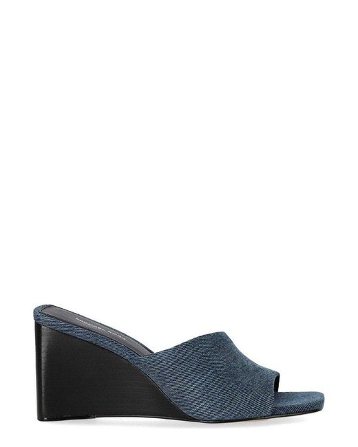 MICHAEL Michael Kors Merriam Denim Wedge Sandals in Blue | Lyst UK