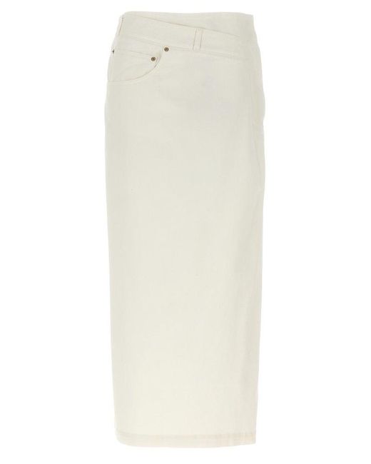 Loewe Deconstructed Skirt Skirts in White | Lyst