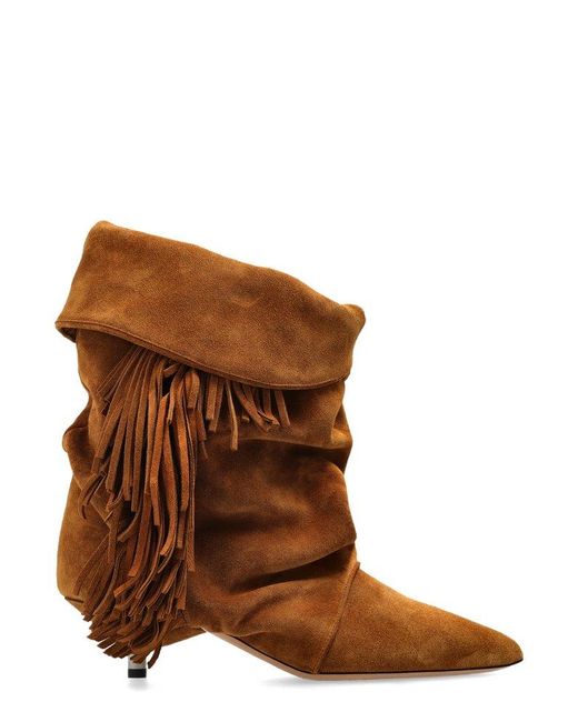 Isabel Marant Ankle Boots Edrik in Brown | Lyst