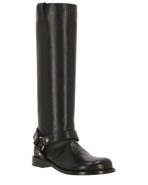 Loewe Campo Biker High Boots in Black | Lyst
