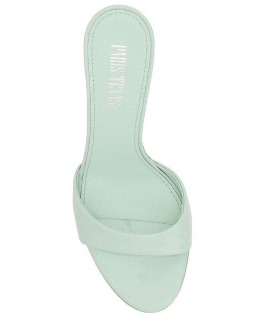 Paris Texas Lidia Stiletto Heel Mules in Green | Lyst