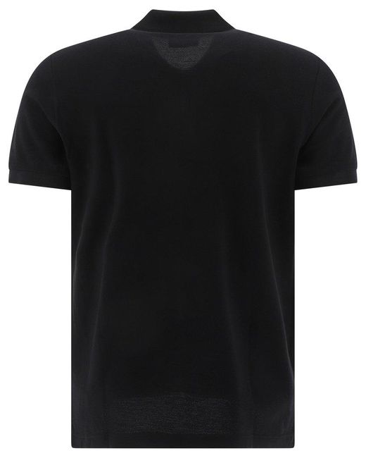 Dior Logo Embroidered Polo Shirt in Black for Men | Lyst