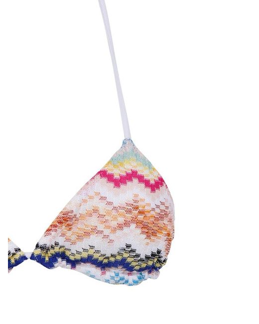 Missoni Zig-zag Pattern Bikini Set in White | Lyst Missoni Zig-zag Pattern Bikini Set in White | Lyst
