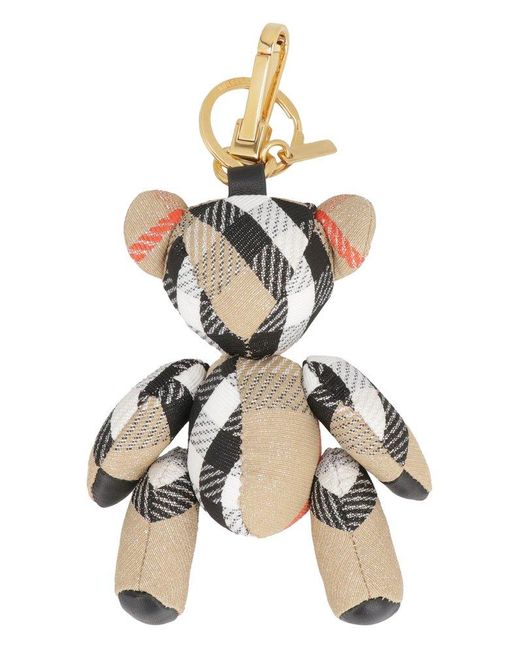 Burberry Thomas Teddy Bear Keyring in Metallic | Lyst