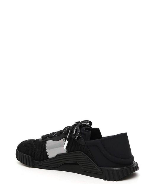 Dolce & Gabbana Ns1 Patchwork Slip-On Sneakers in Black for Men | Lyst