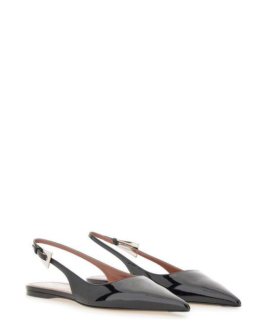 Paris Texas Jessica Western Slingback Flat Shoes in Black | Lyst