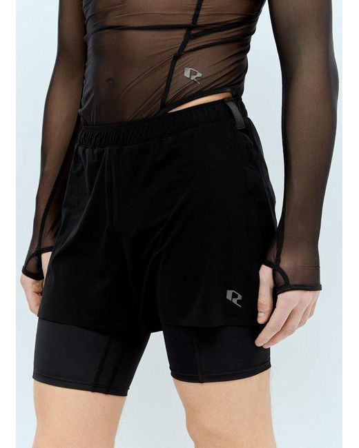 RUNNING ORDER Adasi 8 Dual Layer Shorts in Black | Lyst