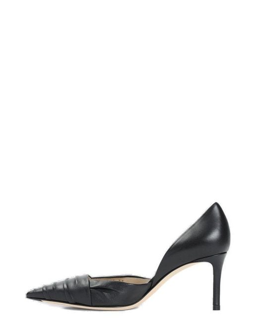 Giorgio Armani Pointed-Toe High-Heel Pumps in Black | Lyst