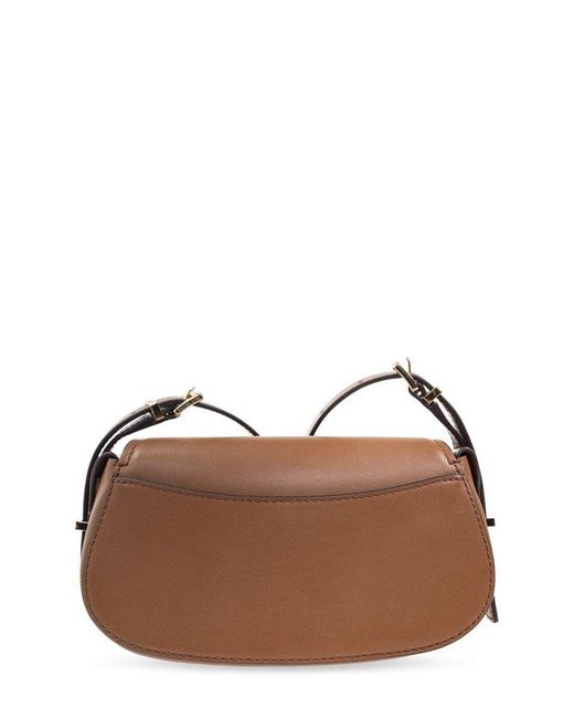 MICHAEL Michael Kors Lydia Small Crossbody Bag in Brown | Lyst