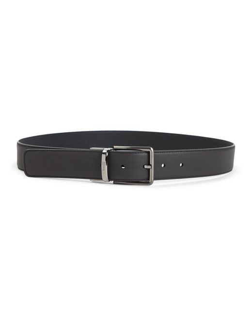 ZEGNA Embossed Belt in Black for Men | Lyst