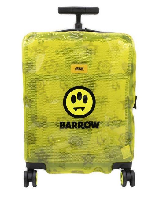 Barrow X Cash Transparent Effect Baggage Suitcase in Yellow for Men | Lyst