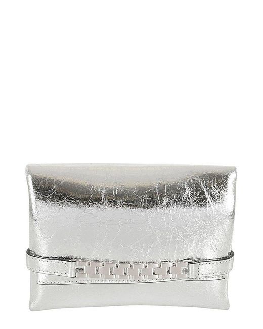 Victoria Beckham Rectangular Shape Shoulder Bag in Gray | Lyst