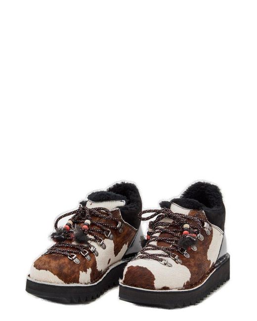 Alanui Panelled Lace-Up Boots | Lyst