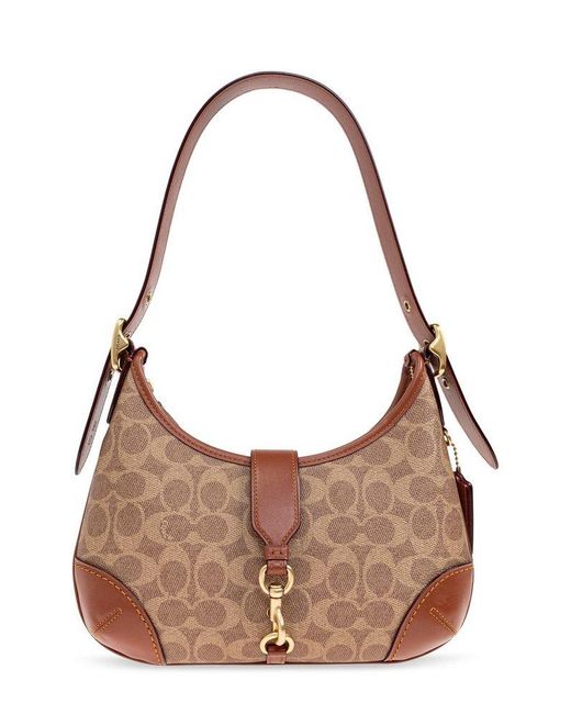 COACH Hamptons Hobo Bag in Brown | Lyst