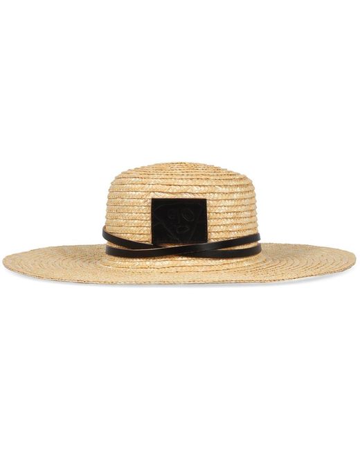 Plan C Wide-Brim Straw Hat in Natural | Lyst