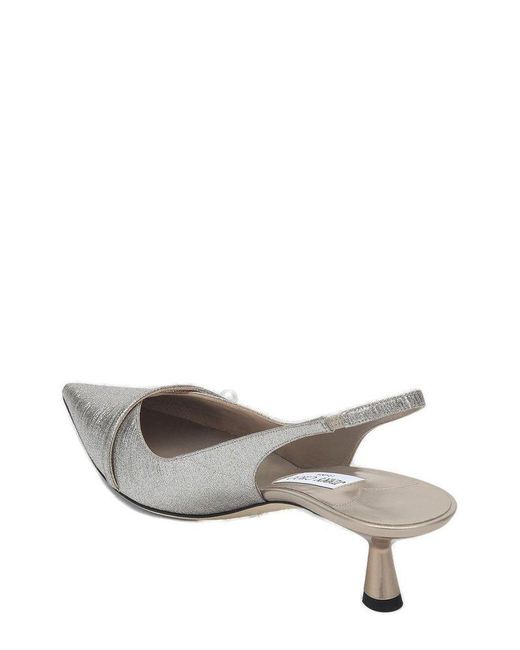 Jimmy Choo 45 Amita Pointed Toe Pumps in White | Lyst
