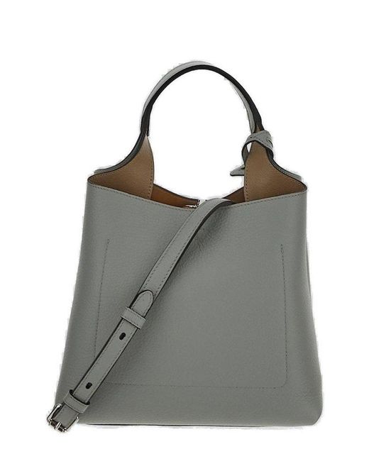 Tod's T Timeless Mini Bucket Bag in Gray | Lyst