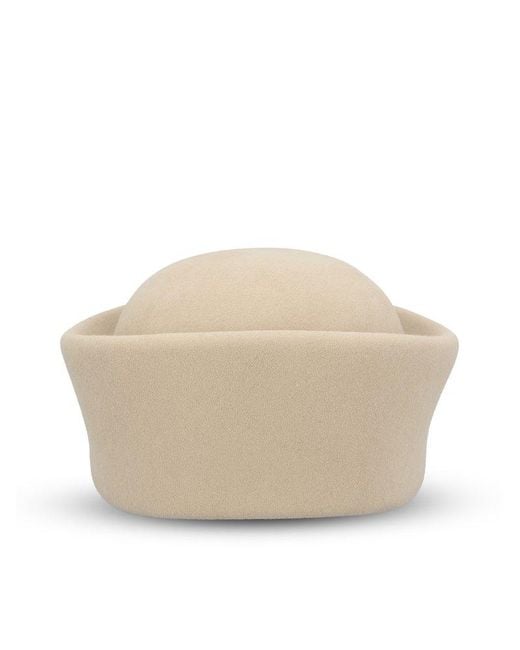 Loro Piana Virginia Turn-Up Hem Hat in Natural | Lyst